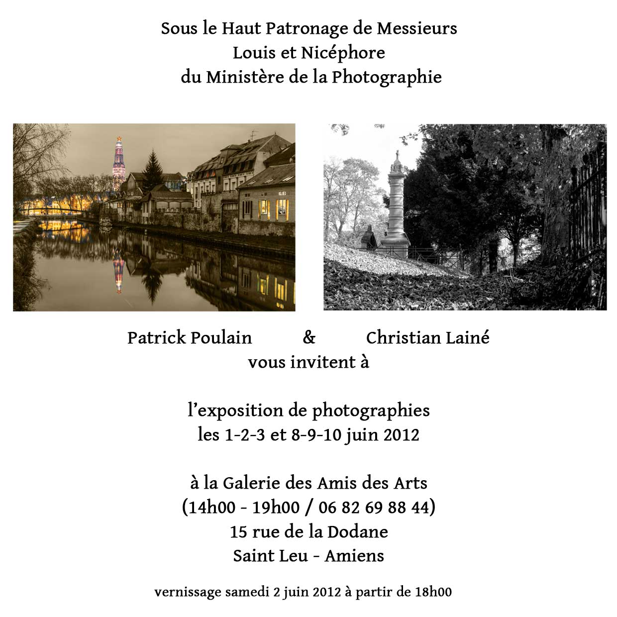 Objectif Image (le blog photo): Christian LAINE et Patrick POULAIN exposent